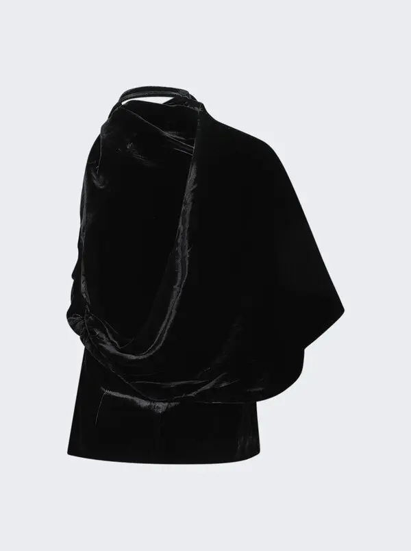RÓHE Off-the-shoulder Sculptural Velvet Top