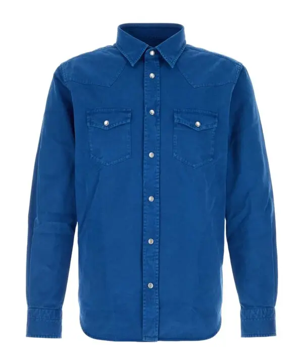 TOM FORD Long-sleeved Shirt - Blue