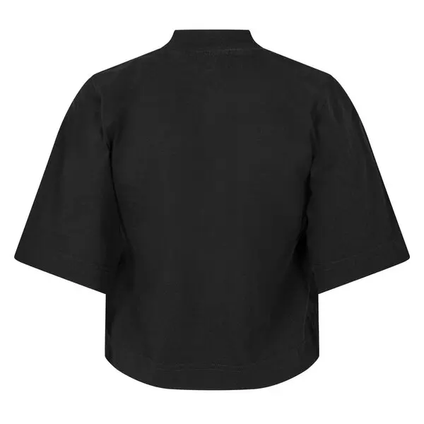 Palm Angels Mock Neck Cropped Tee