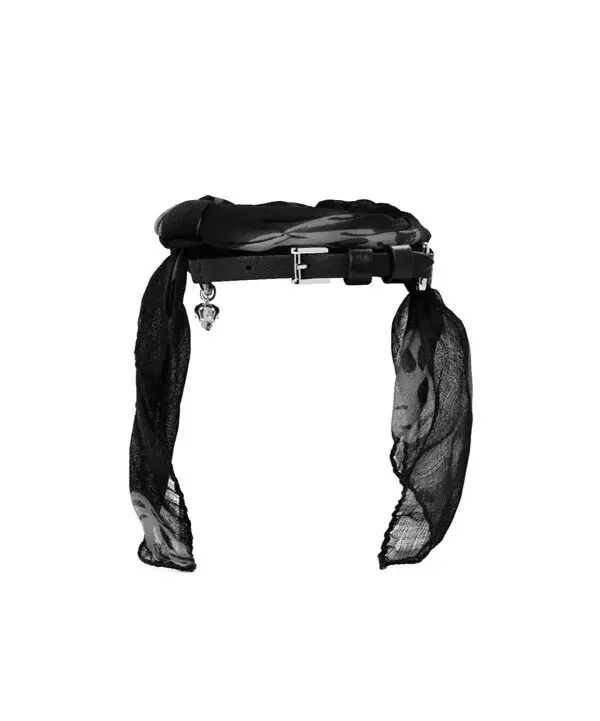Alexander McQueen Padded Headband With Skull Charm - No