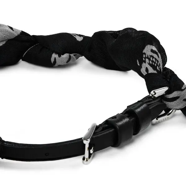 Alexander McQueen Padded Headband With Skull Charm