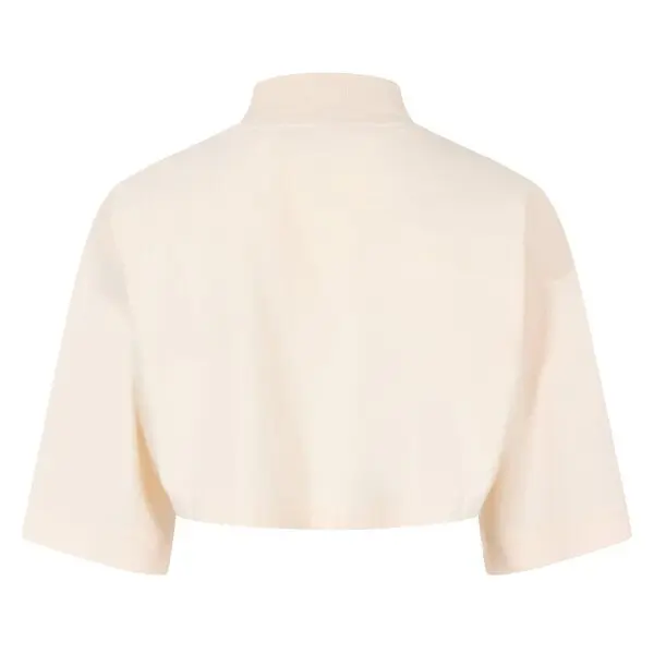 Palm Angels Mock Neck Cropped Tee