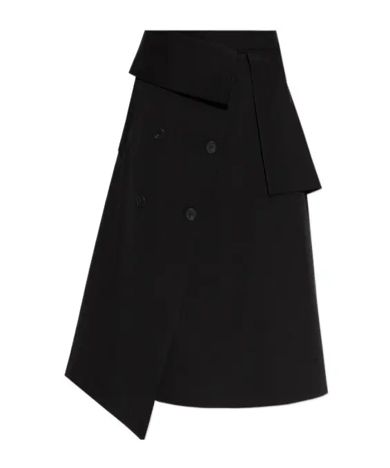 RÓHE Asymmetrical Skirt - Black
