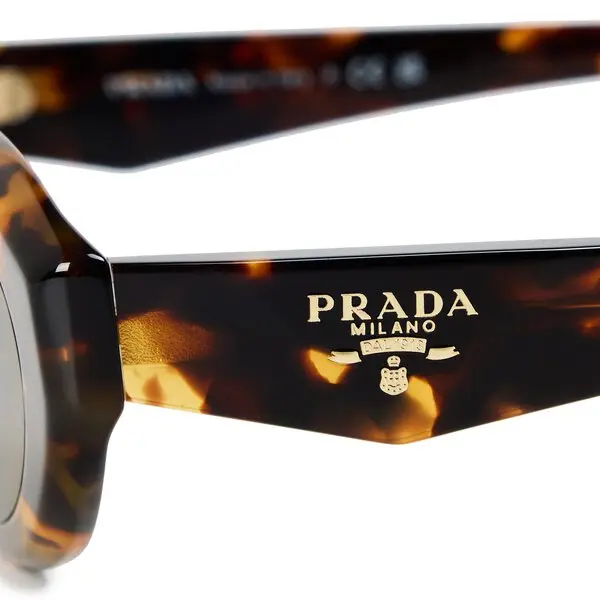 Prada Ovalshaped Sunglasses - Black