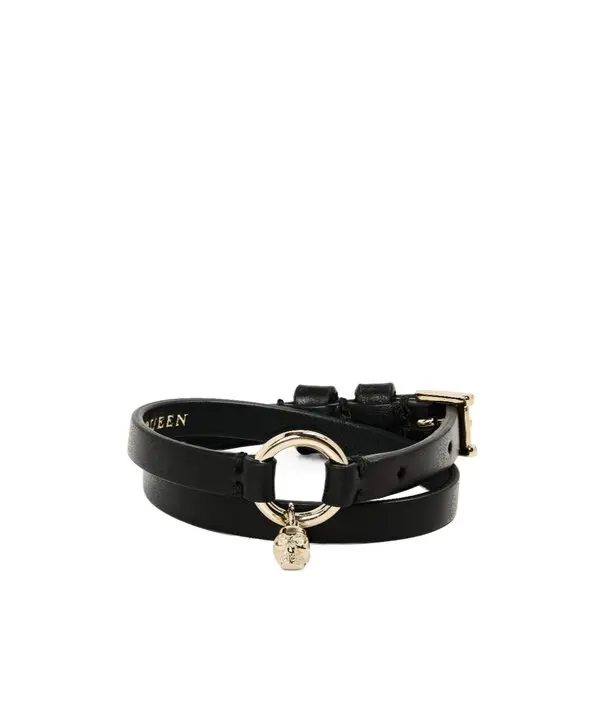 Alexander McQueen Doublewrap Leather - Black