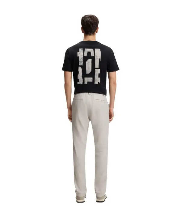 Hugo Boss Straight Leg Linen Trousers