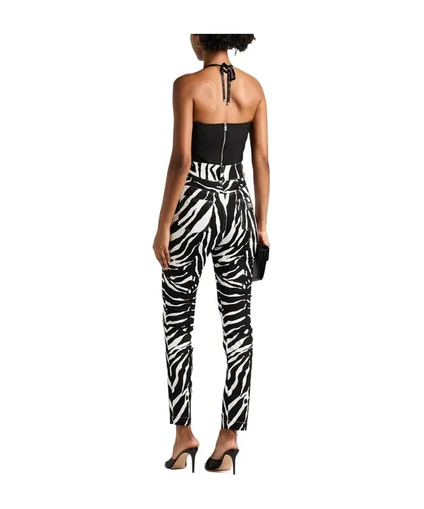 Dolce & Gabbana Zebra-print Tapered Pants