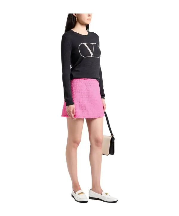 Dolce & Gabbana A-line Wool-blend Midi Skirt