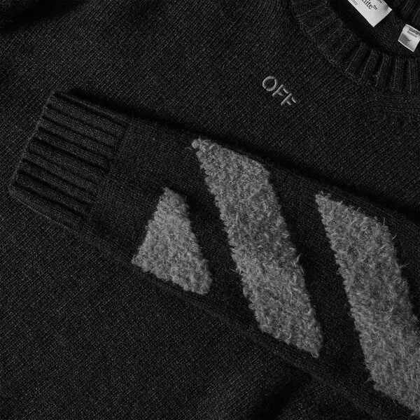 Off-White Crewneck Knit Sweater
