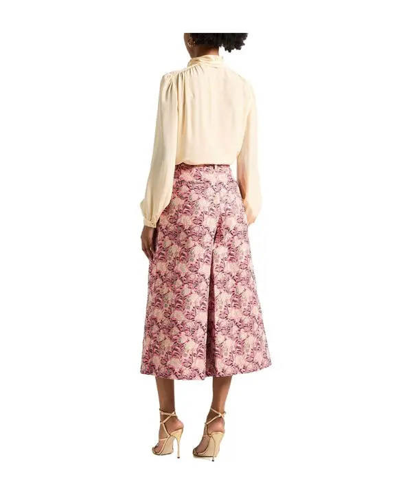 Dolce & Gabbana Loose-fit Cropped Floral Trousers