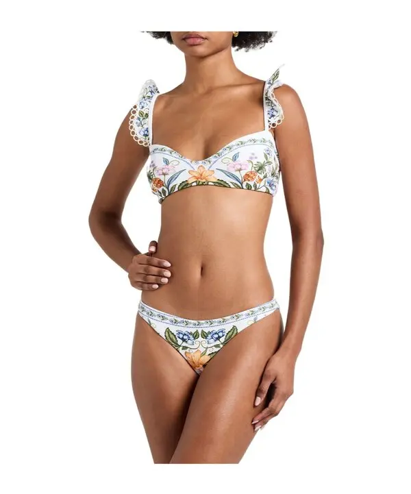 Farm Rio Floral Bikini Top