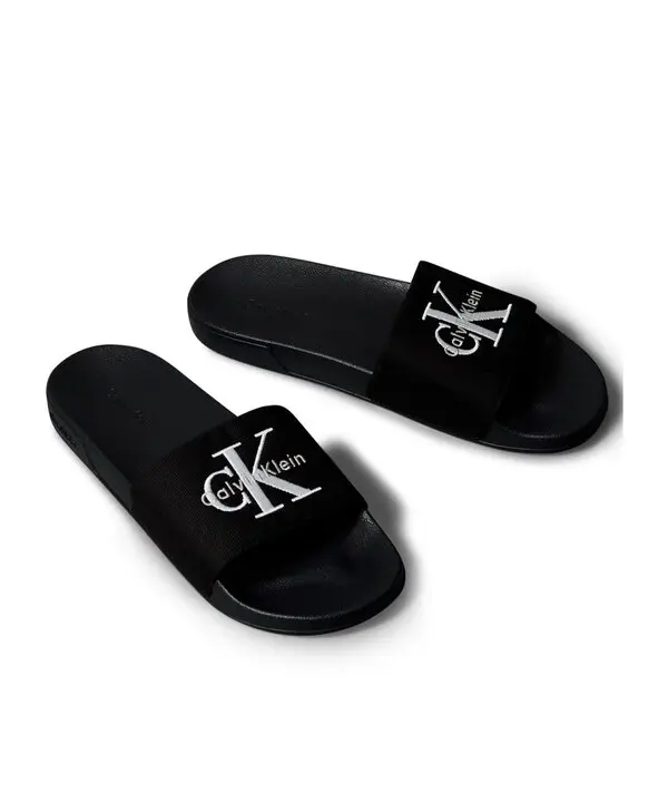 Calvin Klein Solid Color Pool Sliders