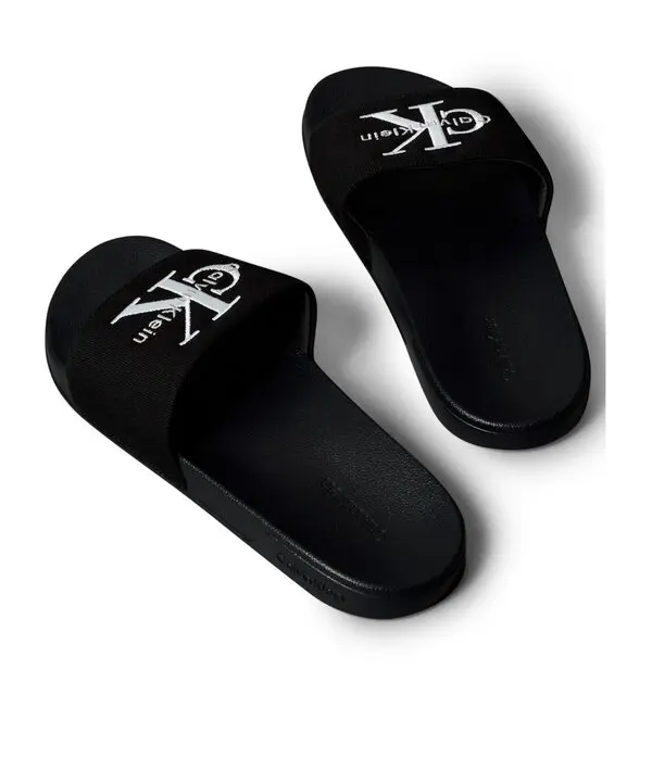 Calvin Klein Solid Color Pool Sliders