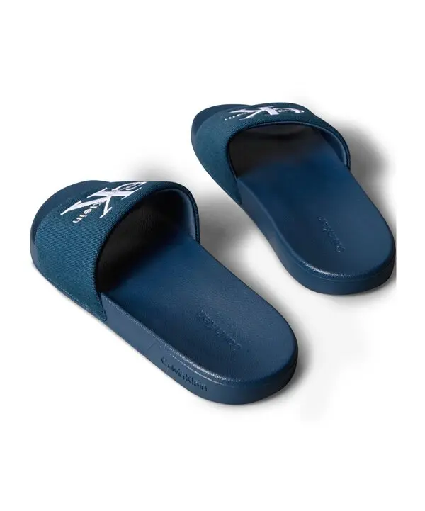 Calvin Klein Solid Color Pool Sliders