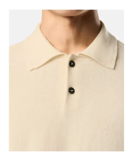 Stone Island Loose-fit Polo Collar Sweater With Button Placket