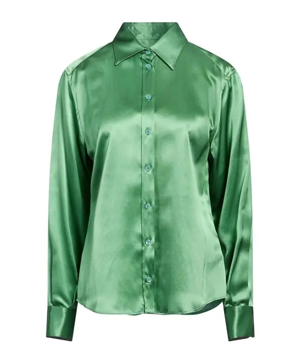 Dolce & Gabbana Solid-color Satin Long-sleeve Shirt