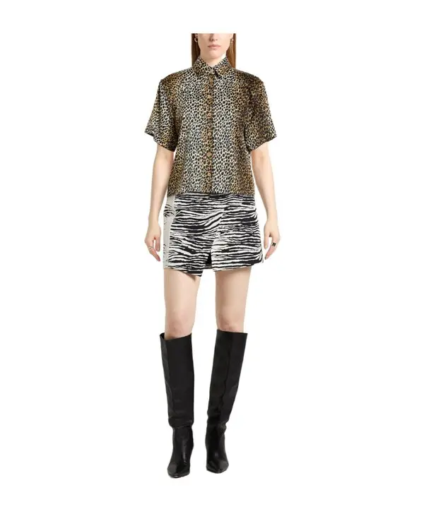 Dolce & Gabbana Animal Print Short-sleeved Shirt