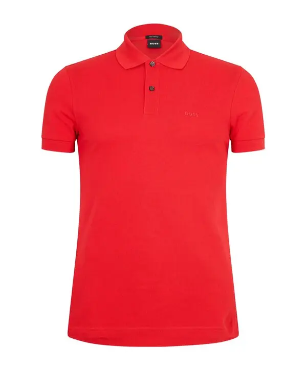 Hugo Boss Shortsleeve Polo Shirt - Red