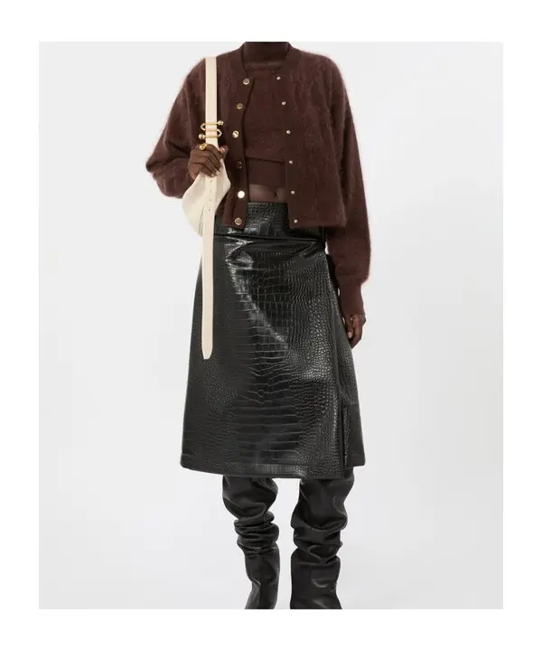 Sportmax Pure Cashmere Bomber Jacket Chocolate