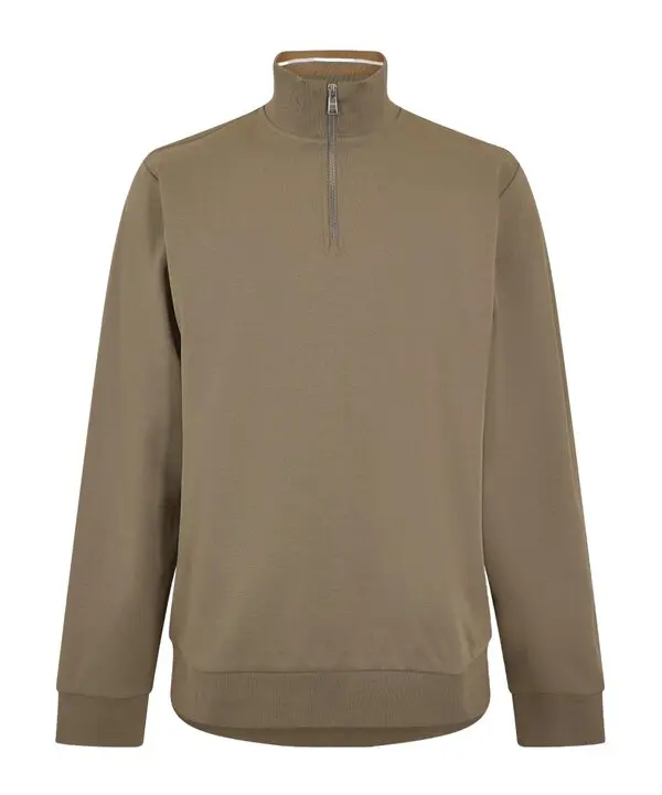 Hugo Boss Halfzip Standcollar Top - Gray