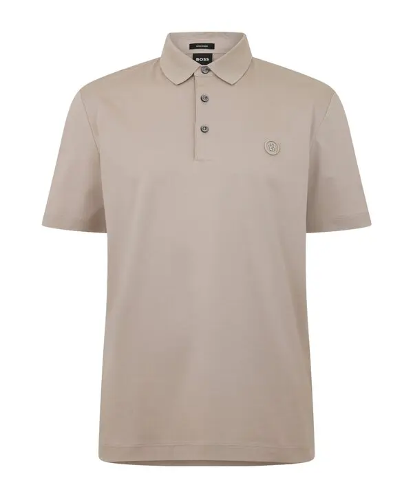 Hugo Boss Cotton Shortsleeve Polo Shirt - Nude