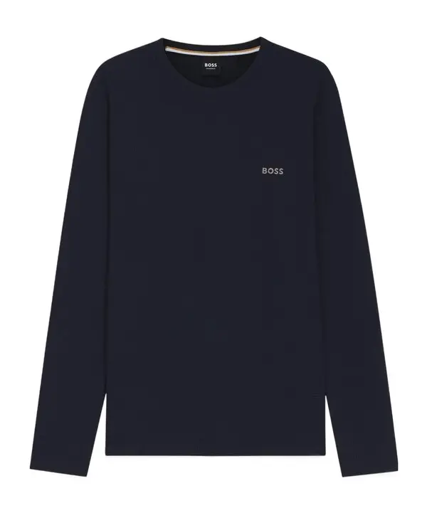 Hugo Boss Solid Color Sweatshirt - Blue
