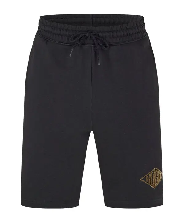 Hugo Boss Drawstring Waist Knit Shorts With Embroidered Detail