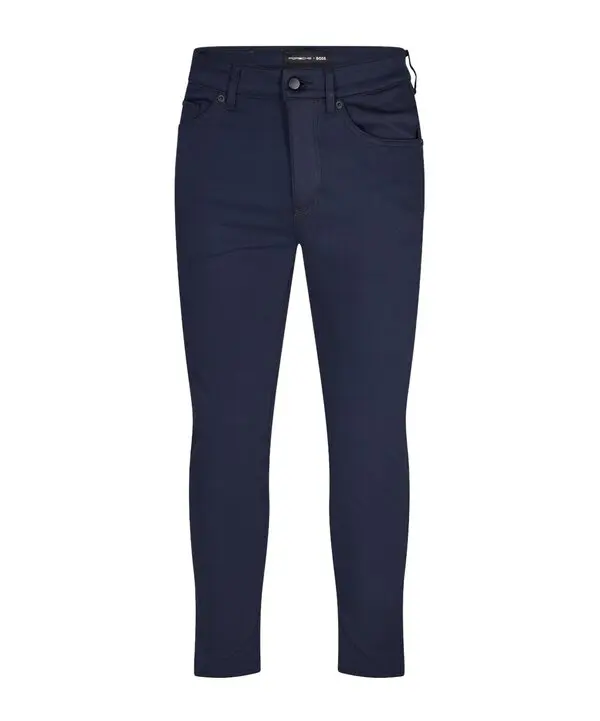 Hugo Boss Slim Cropped Trousers - Black
