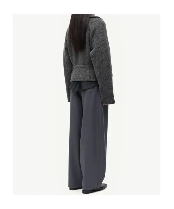 Samsøe Samsøe Cropped Knit Zip-up Jacket