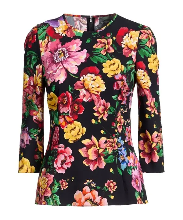 Dolce & Gabbana Printed Top - Black