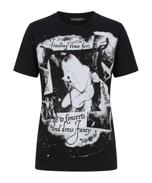 Dolce & Gabbana Printed Short Sleeve T-shirt