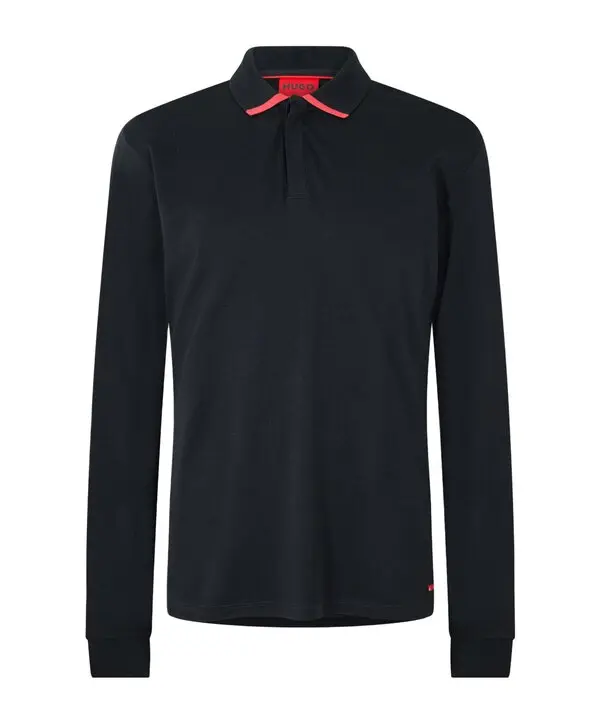 Hugo Boss Longsleeve Polo Shirt - Black