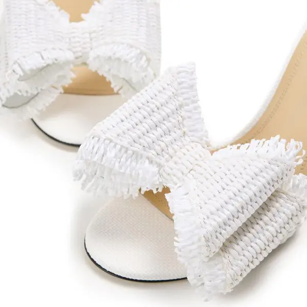 MACHMACH Mach & Mach Bow Detail High Heel Mules