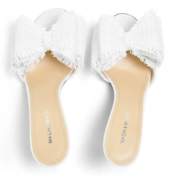 MACHMACH Solid Heeled Mules