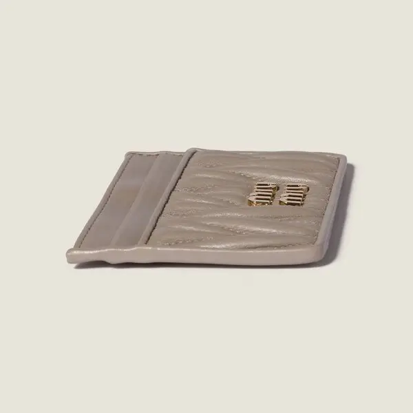 Miu Miu Matelassé Nappa Leather Card Holder