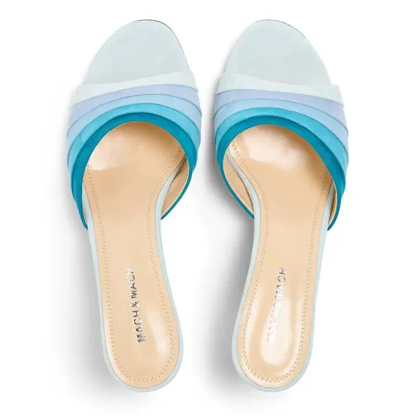 MACHMACH Colorblock Heeled Mules