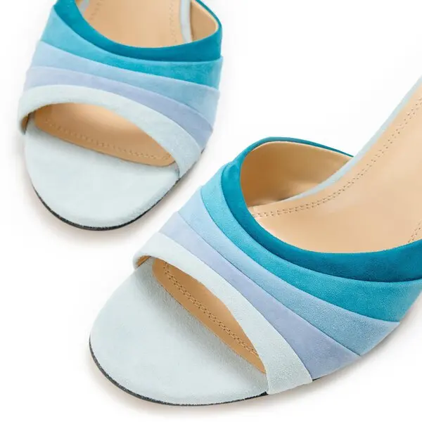 MACHMACH Colorblock Heeled Mules