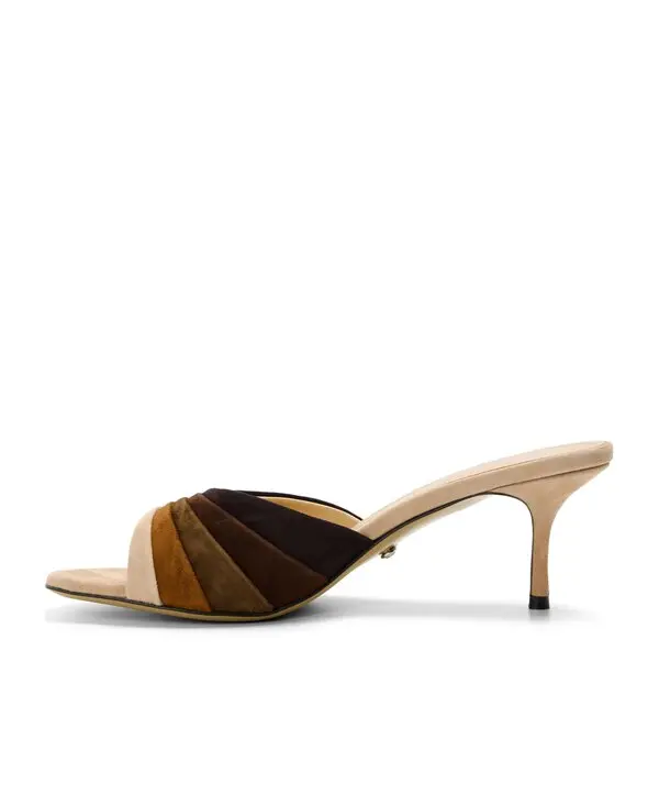 MACHMACH Colorblock Heeled Mules