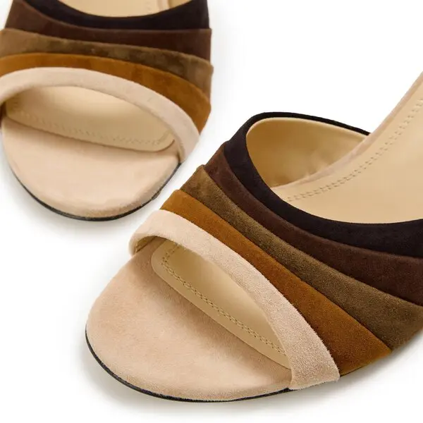MACHMACH Colorblock Heeled Mules