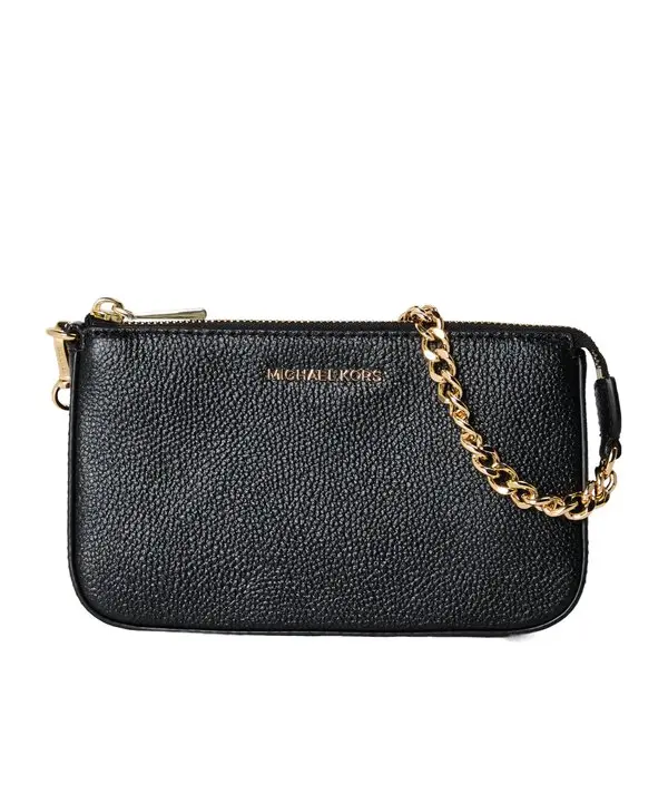 Michael Kors Signature Chain Clutch Bag - Black