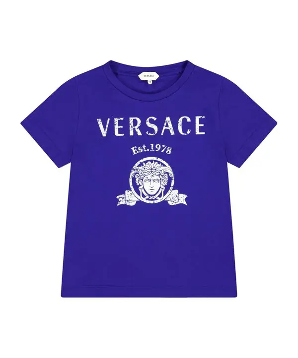 Versace Print T-shirt - Blue