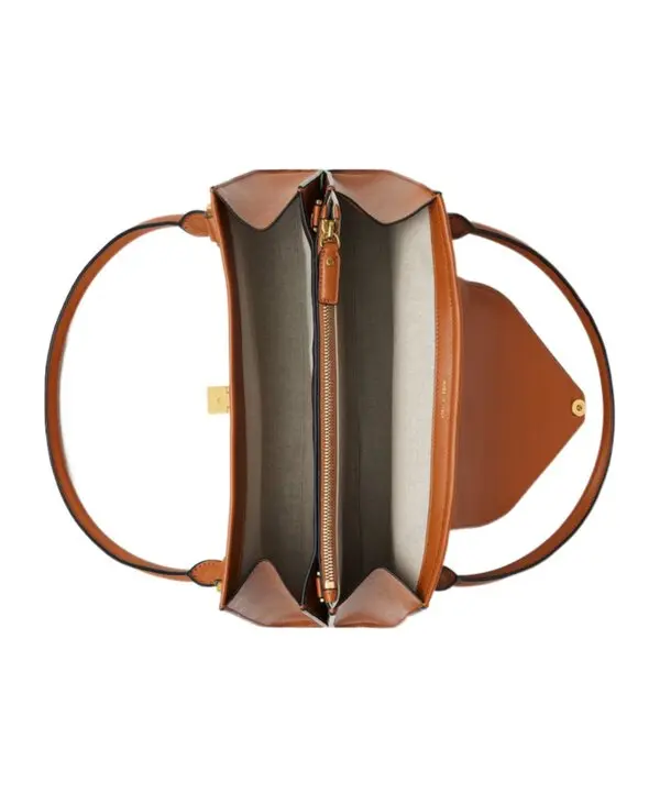 Versace Severine Leather Shoulder Bag - Brown