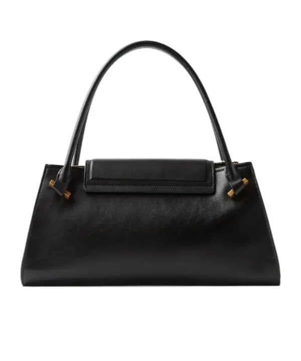 Versace Severine Leather Shoulder Bag - Black
