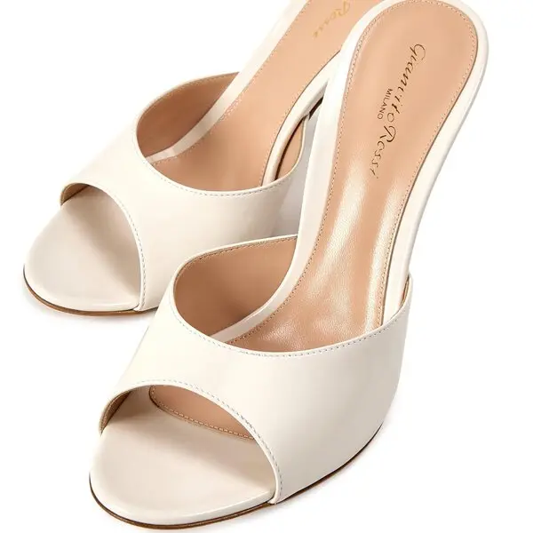 GIANVITO ROSSI Solid Heeled Mules