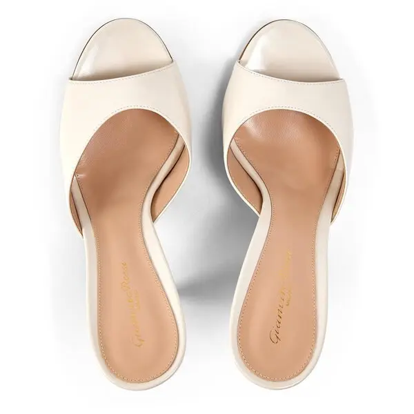 GIANVITO ROSSI Solid Heeled Mules