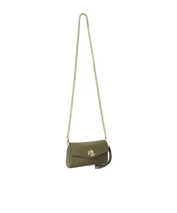 Ralph Lauren Solid Wallet On Chain - Green