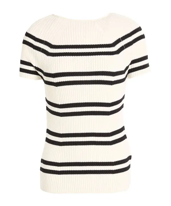 MAXCO. Max&co. Striped Ribbed-knit Sweater