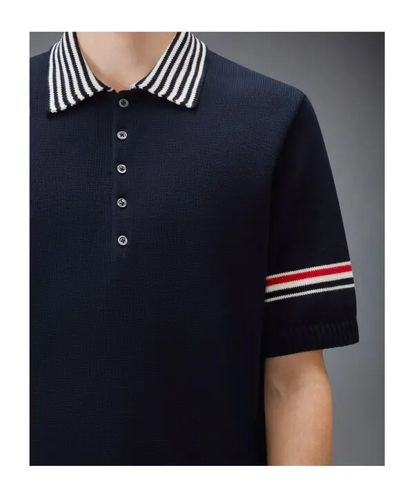 Thom Browne Rwb Armband Sailboat Polo Shirt