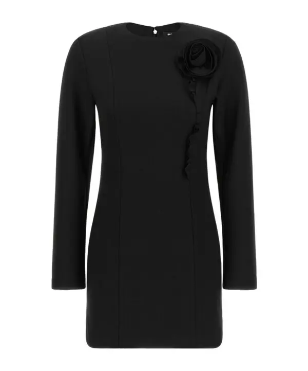 ROTATE BY BIRGER CHRISTENSEN 3d Floral Mini Dress - Black