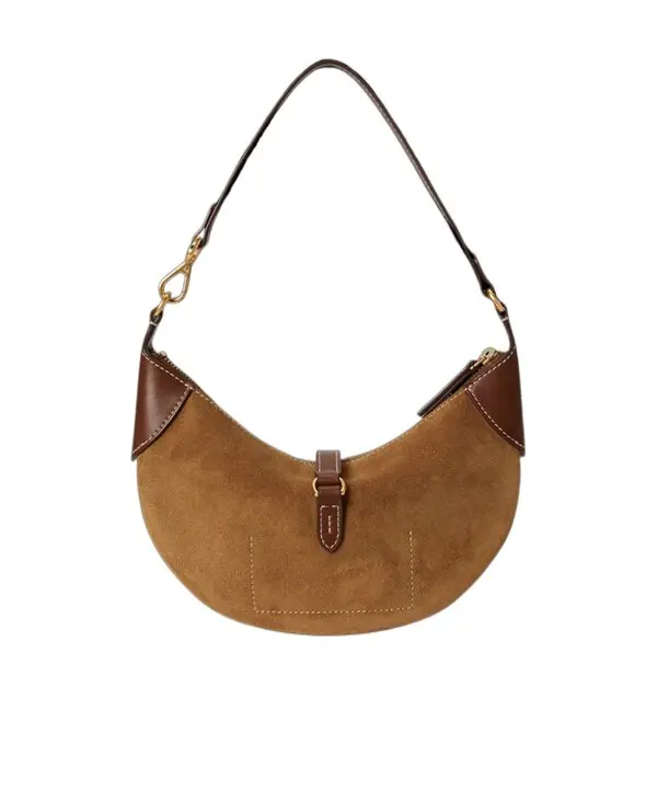 Polo Ralph Lauren Mini Polo Id Suede Shoulder Bag